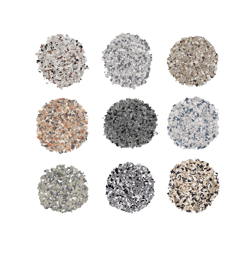 MUNDOPOXY COLOR FLAKE- Hojuela de Vinil de 1/4" Bolsa de 2 lb (0.91 kg ...